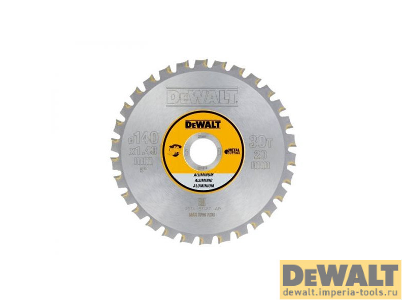 Пильный диск 165/20мм DeWALT METAL CUTTING DT1911 за 8110 р. – купить в ...